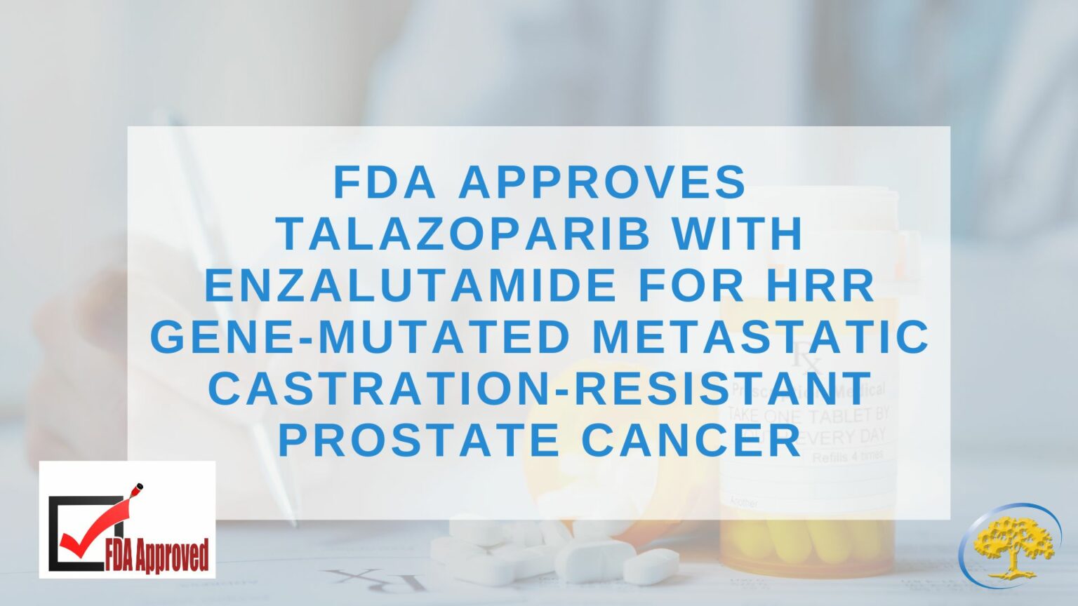 FDA approves talazoparib with enzalutamide for HRR gene-mutated ...